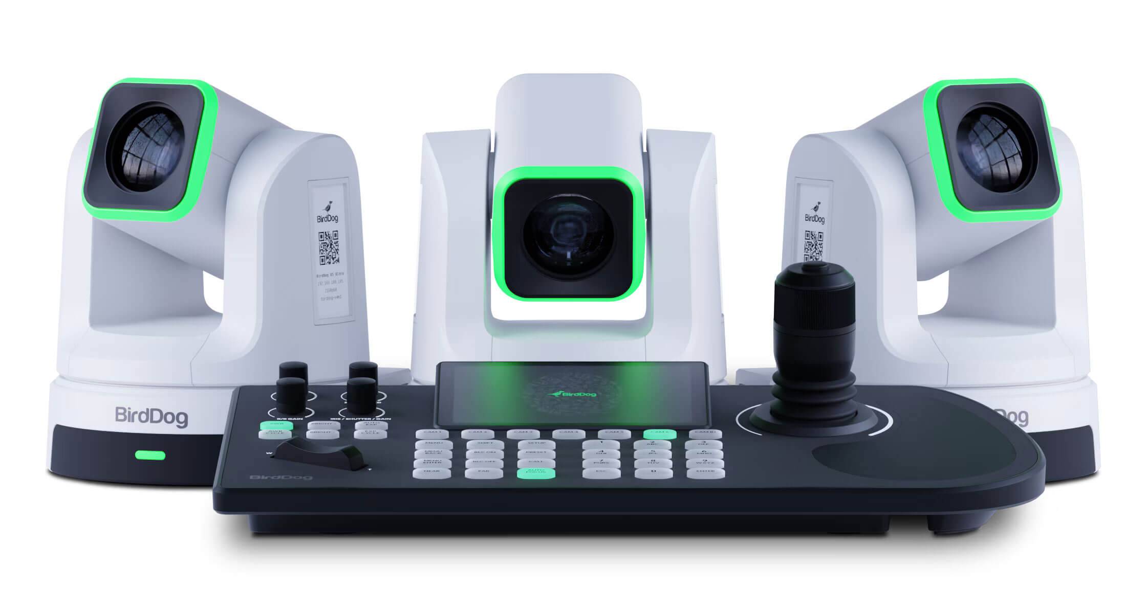 BirdDog X5 Ultra PTZ Camera 3x Pack KBD Controller Combo White birddog-x5-ultra-ptz-camera-3x-pack-kbd-controller-combo-white